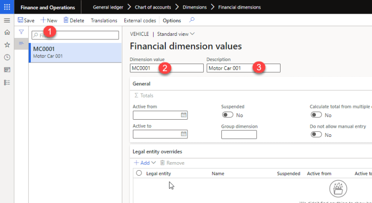 Heart of Dynamics 365 Finance : Financial Dimensions – Dynamics 365 Finance
